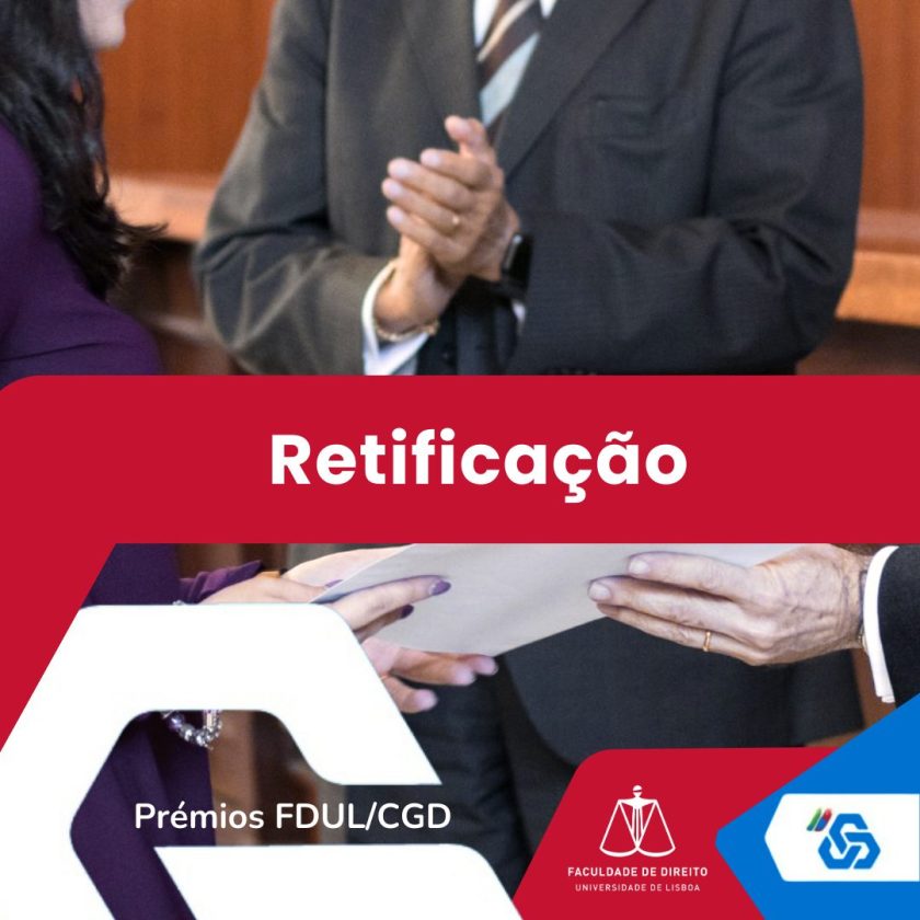 Despacho n.º 121/2023 | Prémios FDUL/CGD (Retificação) – Faculdade de ...