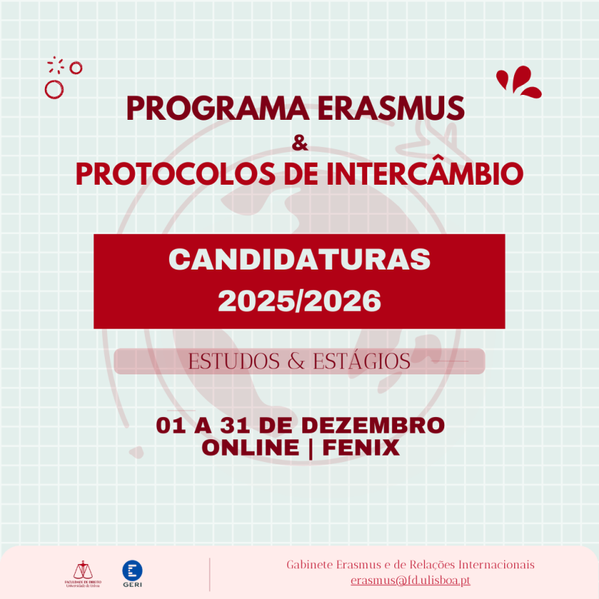 CANDIDATURAS 2025/2026 PROGRAMA ERASMUS+ | PROTOCOLOS DE INTERCÂMBIO 01 ...