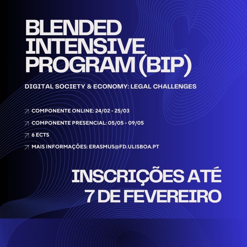 BIP – Blended Intensive Program | Digital Society and Economy: Legal ...